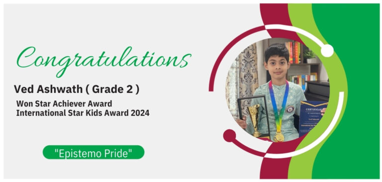 Ved Ashwath (Grade 2) Wins Star Achiever Award